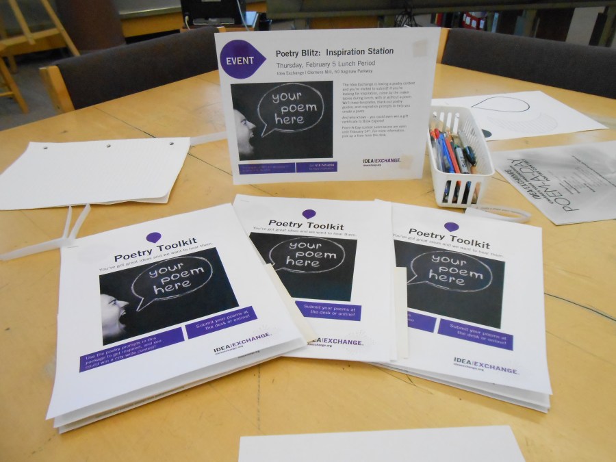 Teen Poetry Blitz: Inspiration Station in the Library (with free ...