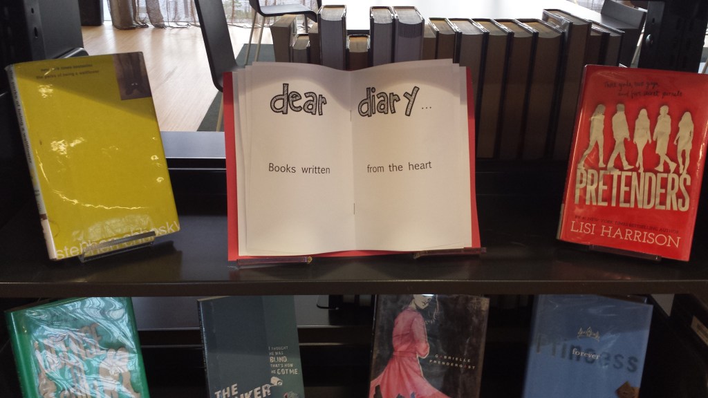 YA Diary Fiction: Teen Book Display – Ontarian Librarian