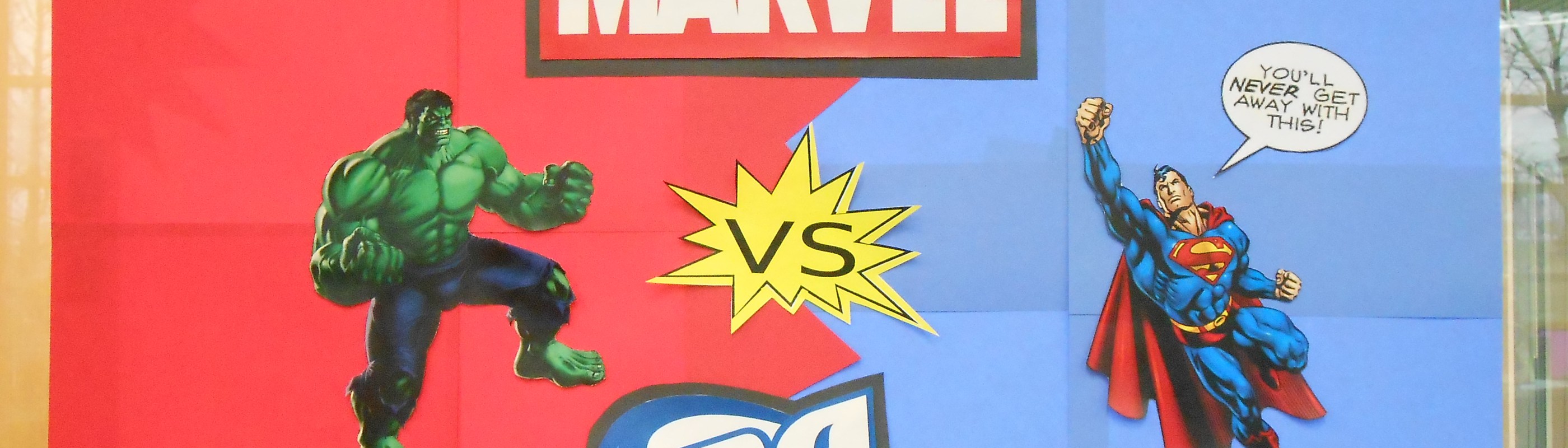 Marvel vs. DC Graphic Novel Display – Ontarian Librarian