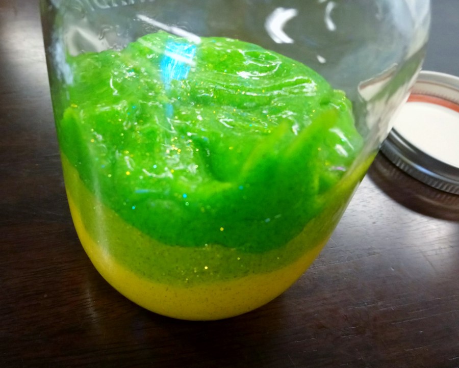 Homemade Layered Slime Jars with Ombre Effect – Ontarian Librarian