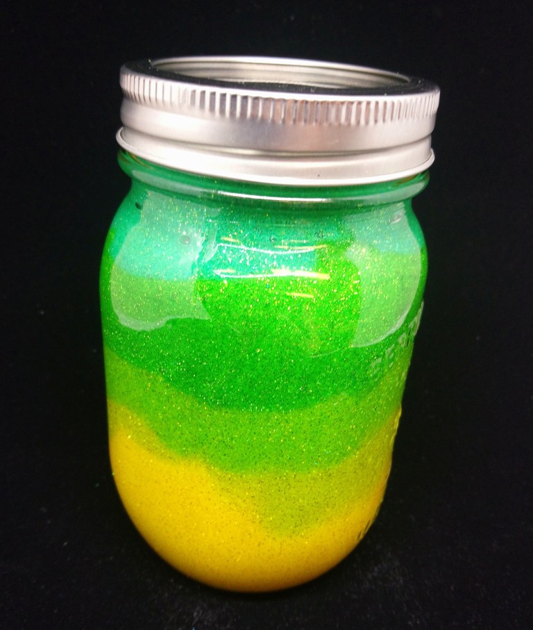 Homemade Layered Slime Jars with Ombre Effect – Ontarian Librarian