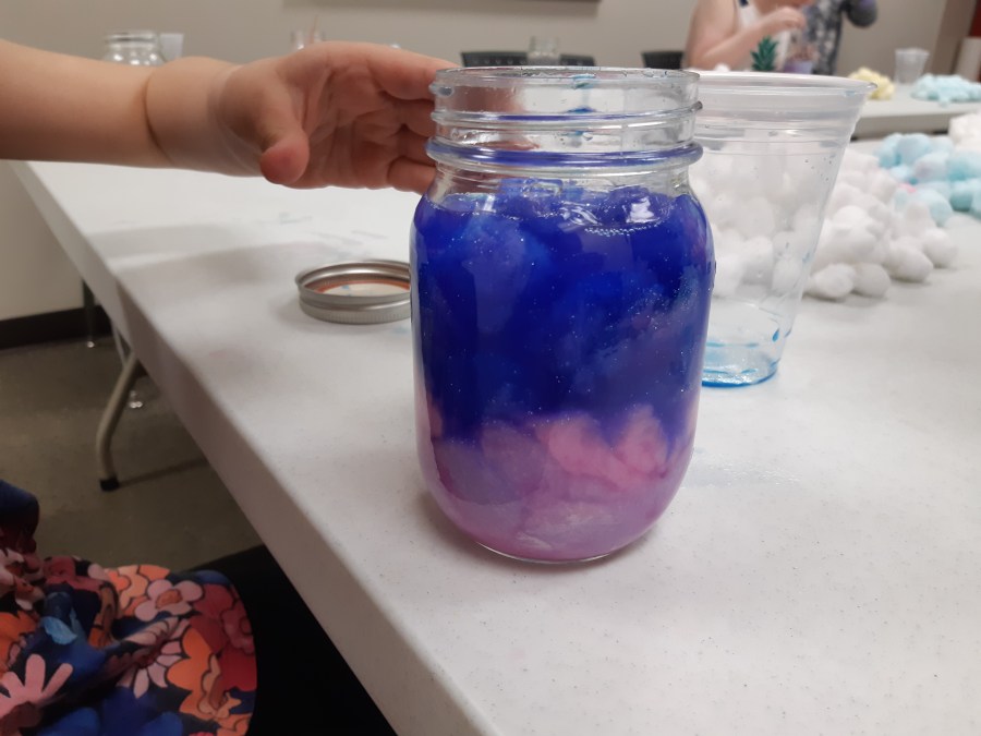 Galaxy Jars with Mini-Lesson on Nebulae – Ontarian Librarian